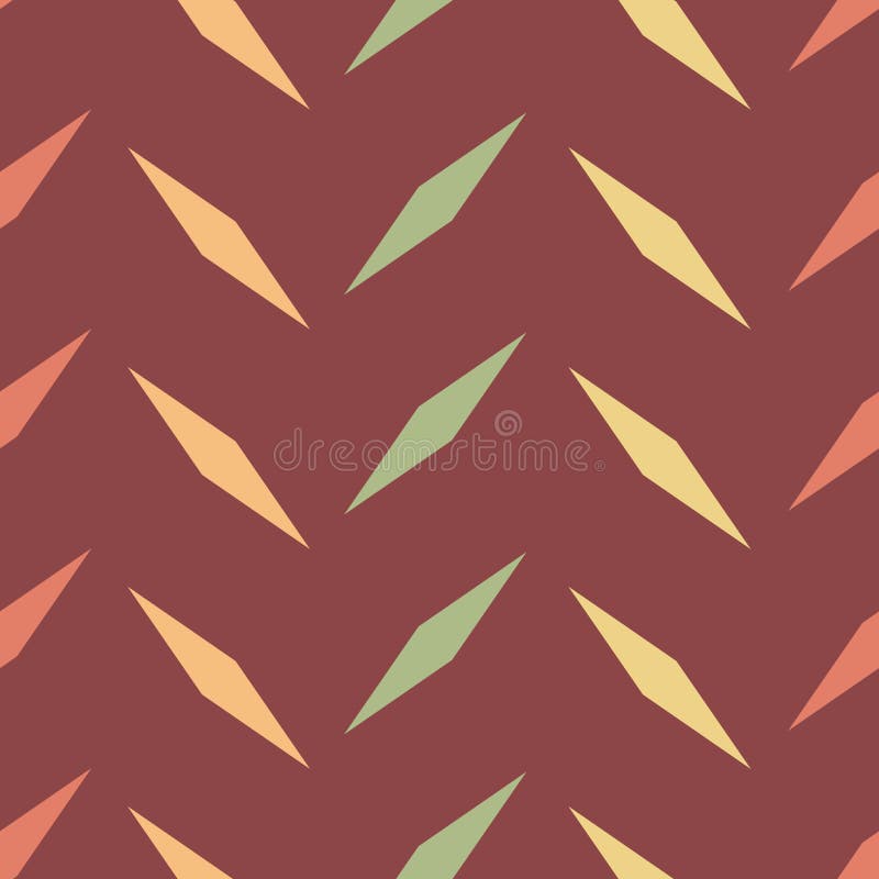 Vector Rhombus Pattern, Brown Geometric Abstract Background Stock ...