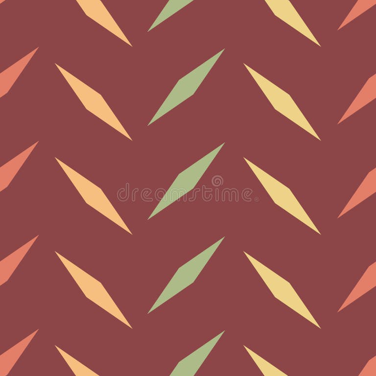 Vector Rhombus Pattern, Brown Geometric Abstract Background Stock ...