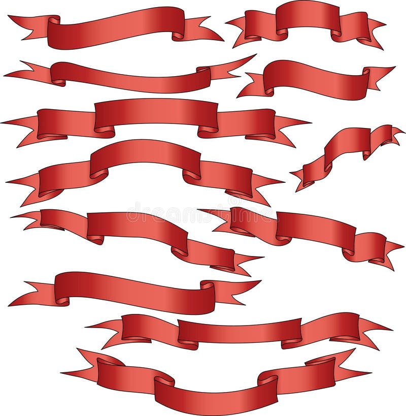 Vector ribbon stock vector. Illustration of pattern, fashioned - 5042484