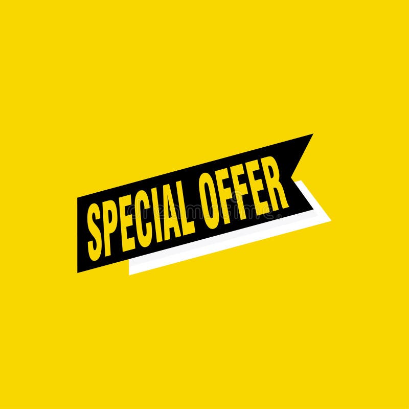 Special Offer Vector Ribbon Design Template. Banner Sale Tag. Market ... Special Offer Vector Ribbon Design Template. Banner Sale Tag. Market ...