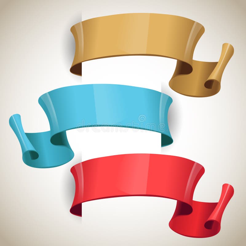 Vector ribbons. Design stock vector. Illustration of choice - 52009262