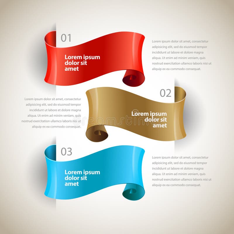 Vector Ribbons. Design Infographics Template Stock Vector ...