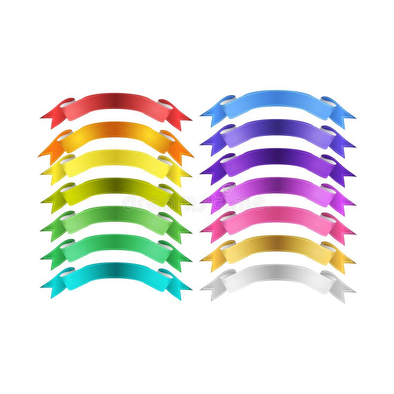 Vector ribbons set stock illustration. Illustration of shiny - 81854473 Vector ribbons set stock illustration. Illustration of shiny - 81854473