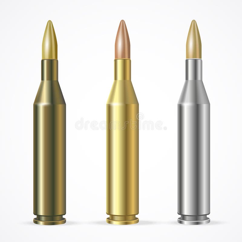 Rifle Bullet Vector Illustration Stock Vector - Illustration of icon ...