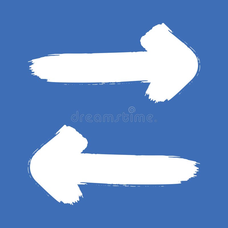 Vector Right and Left Arrow Stock Vector - Illustration of outline ...