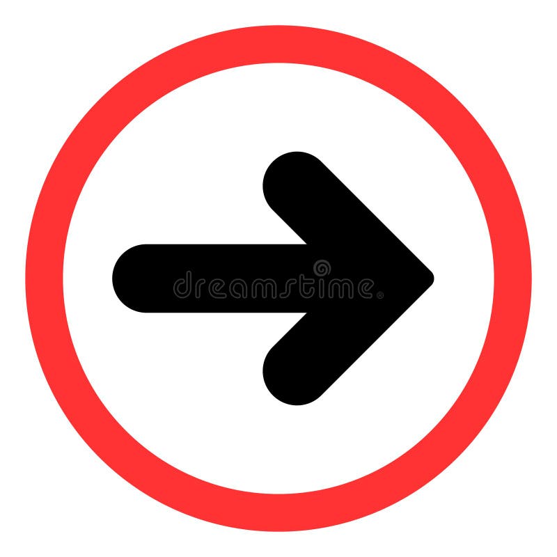 Vector Right Pointer Flat Icon Symbol Stock Vector - Illustration of ...