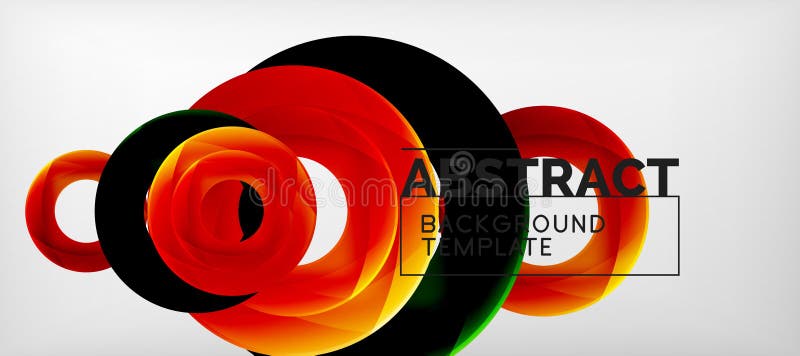 Vector Rings Abstract Background Stock Vector - Illustration of ...
