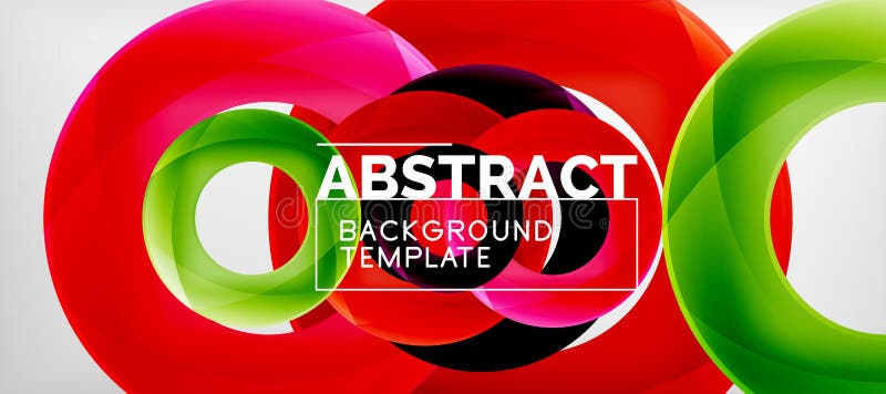 Vector Rings Abstract Background Stock Vector - Illustration of ...