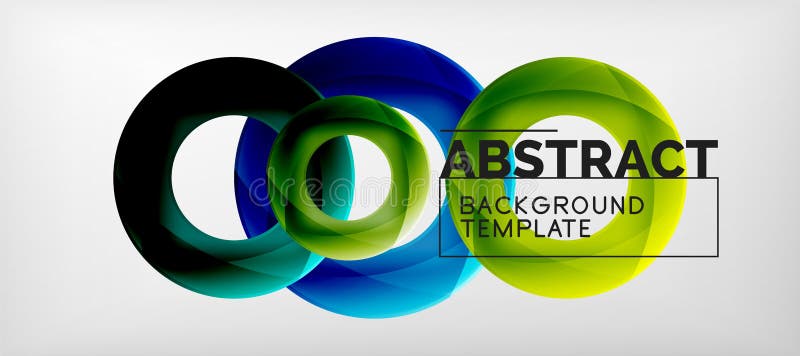 Vector Rings Abstract Background Stock Vector - Illustration of digital ...