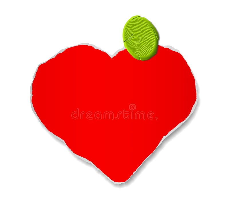 Vector ripped heart stock vector. Illustration of ragged - 22975377