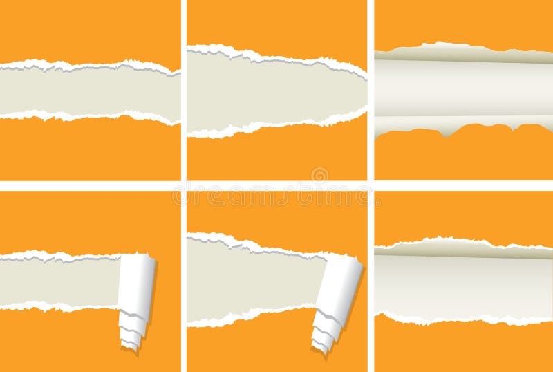 Vector Ripped Paper stock vector. Illustration of blank - 11800309