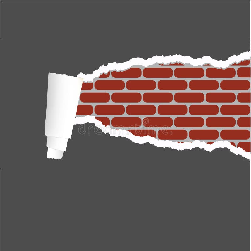 Vector ripped paper stock vector. Illustration of cardboard - 8088739