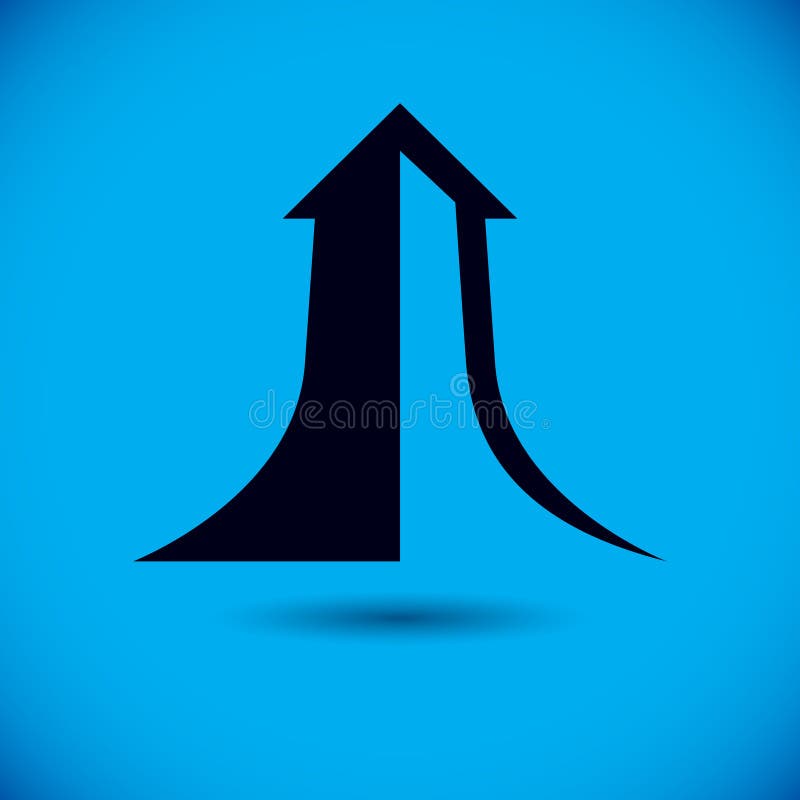 Vector Rising Arrow. Business Development Logo . Company Increasing ...