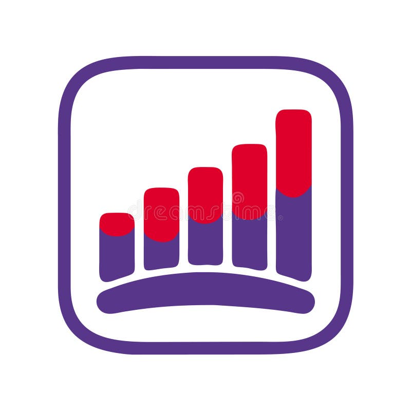 Vector of Rising Bar Graph for Business Growth and Analytics Stock ...
