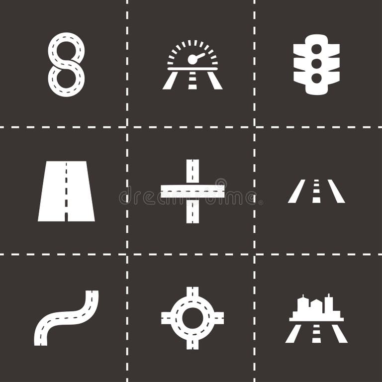Road Icon Set Stock Illustrations – 164,554 Road Icon Set Stock ...