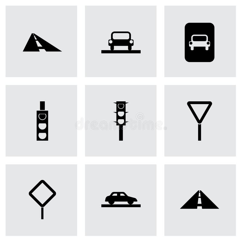 Vector road icon set stock vector. Illustration of automotive - 51889691