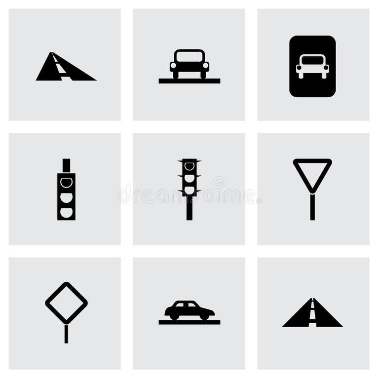 Road Icon Set Stock Illustrations – 170,021 Road Icon Set Stock ...