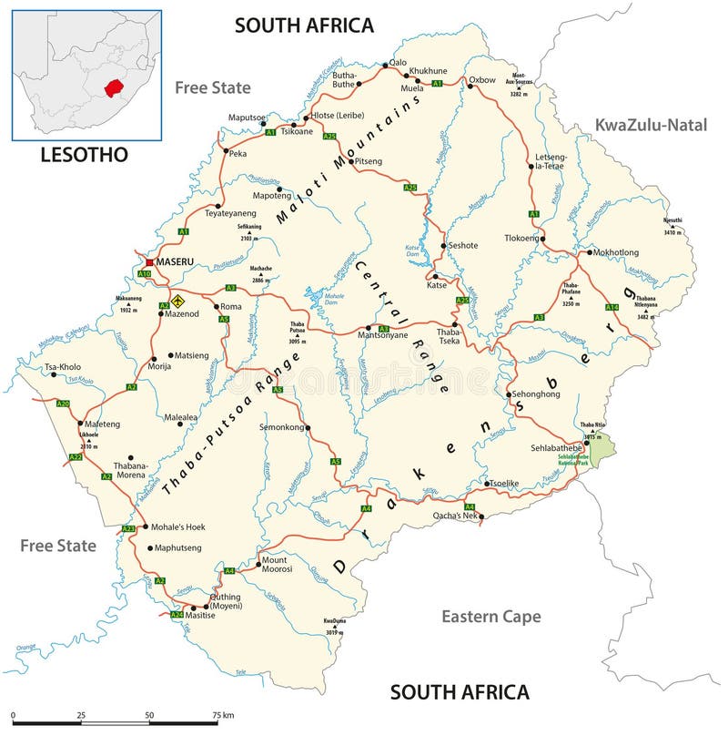 Maseru Map Stock Illustrations – 1,119 Maseru Map Stock Illustrations ...