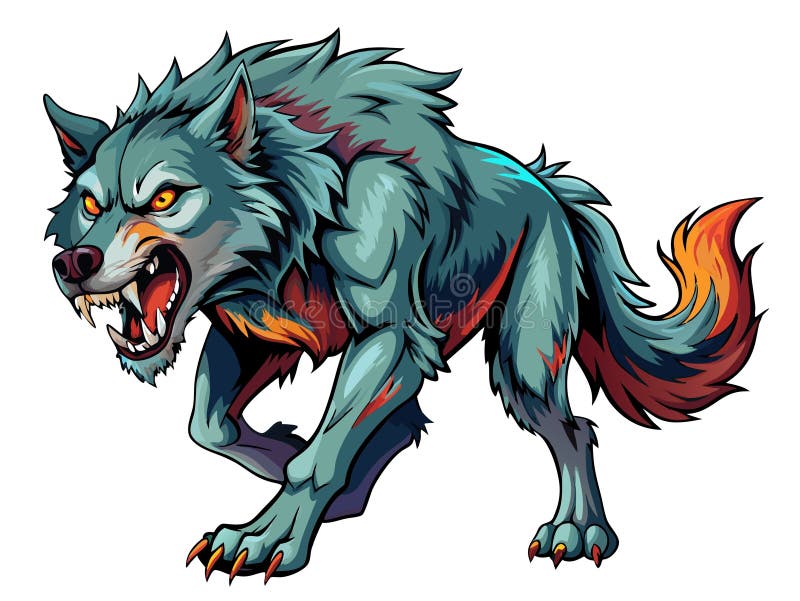 Wolf Aggression Stock Illustrations – 1,167 Wolf Aggression Stock ...