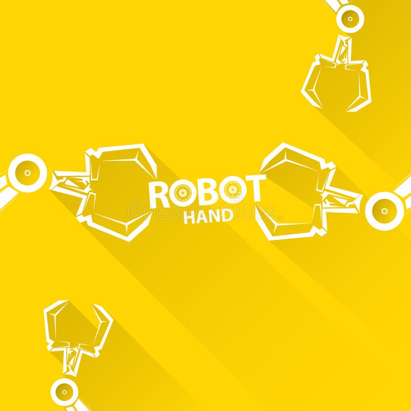 Vector Robotachtig Wapensymbool Robothand En Vlinder Vector Illustratie ...