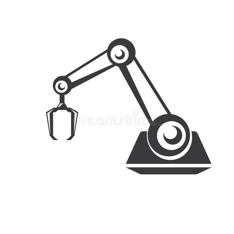 Vector Robotachtig Wapensymbool Robothand En Vlinder Vector Illustratie ...