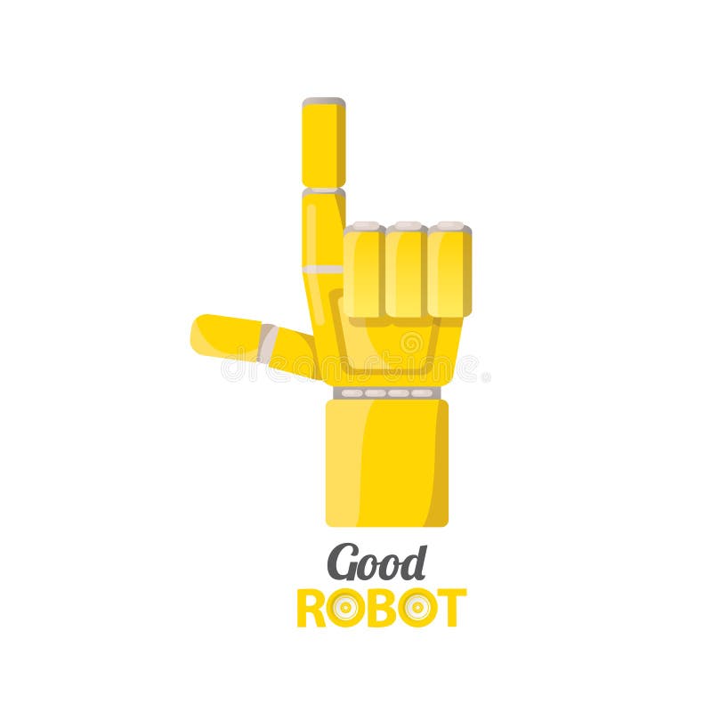 Vector Robotachtig Wapensymbool Robothand En Vlinder Vector Illustratie ...