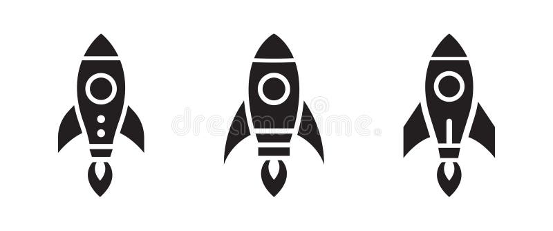 Multiple Rocket Themed Icons Stock Illustrations – 2 Multiple Rocket ...
