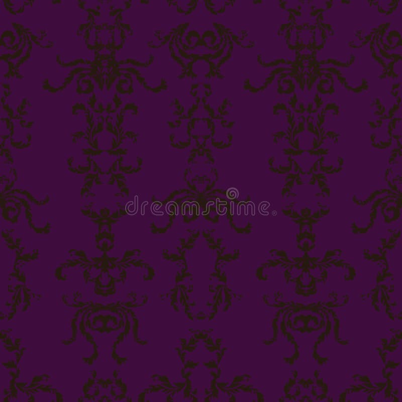 Vector Rococo Seamless Pattern Stock Vector - Illustration of ornament ...