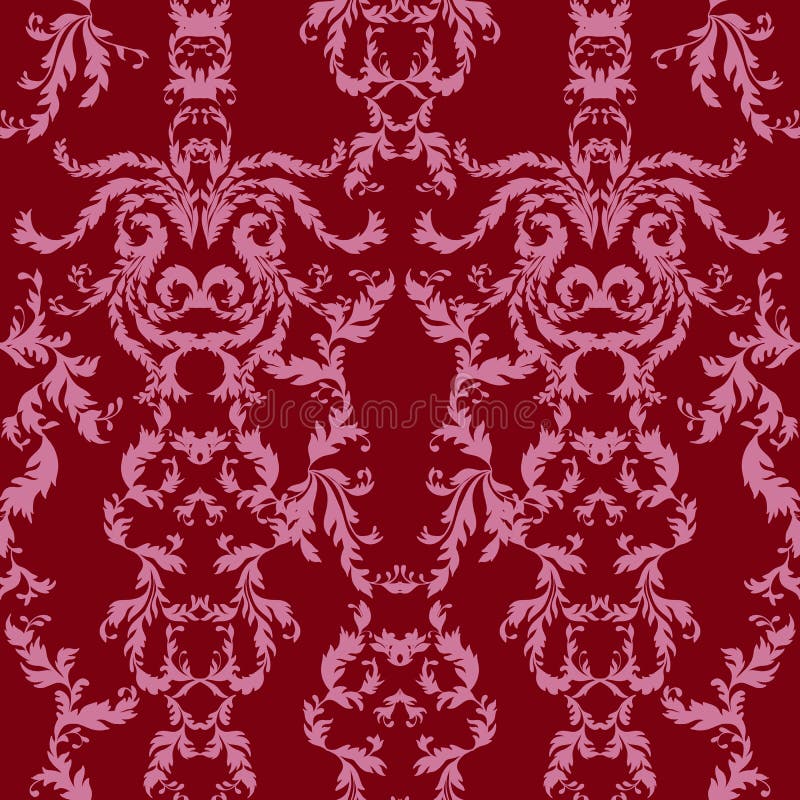 Vector Rococo Seamless Pattern Stock Vector - Illustration of carpet ...