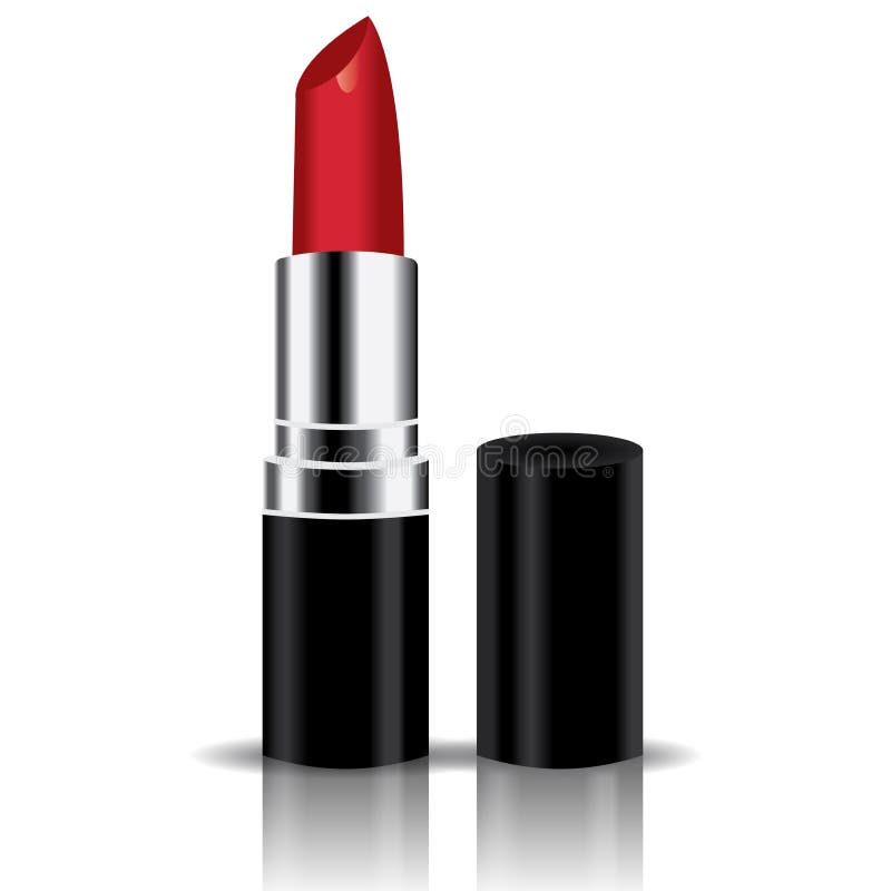 Vector Rojo Del Lápiz Labial Ilustración del Vector - Ilustración de ...