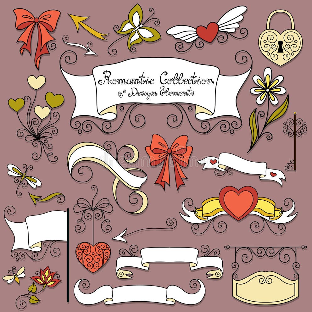 Romantic Vector Collection Stock Illustrations – 149,092 Romantic ...