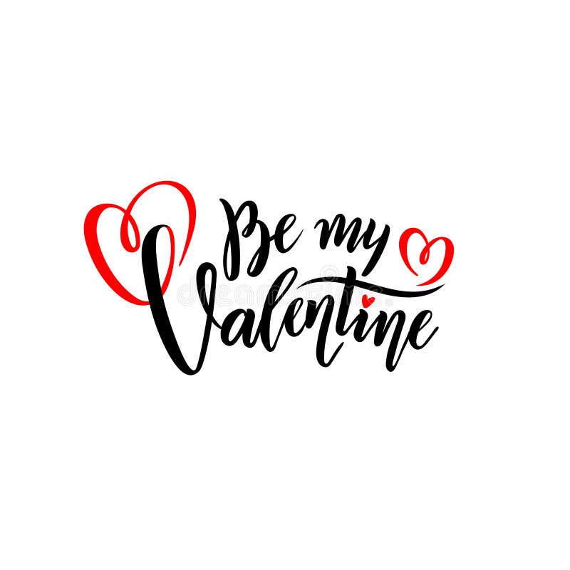 My Valentine Calligraphy Vector Stock Illustrations 4 213 My