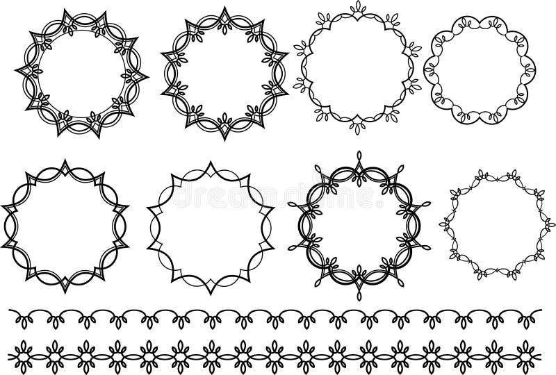 Vector rond kader vector illustratie. Illustration of banier - 112056832