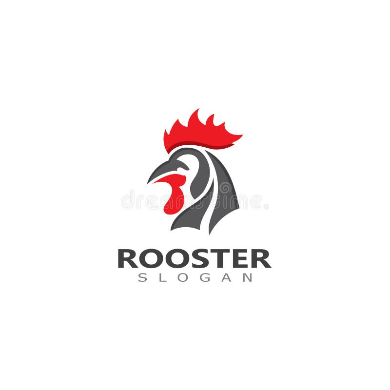 Vector Rooster Head Logo of Animal Design Template Stock Illustration ...