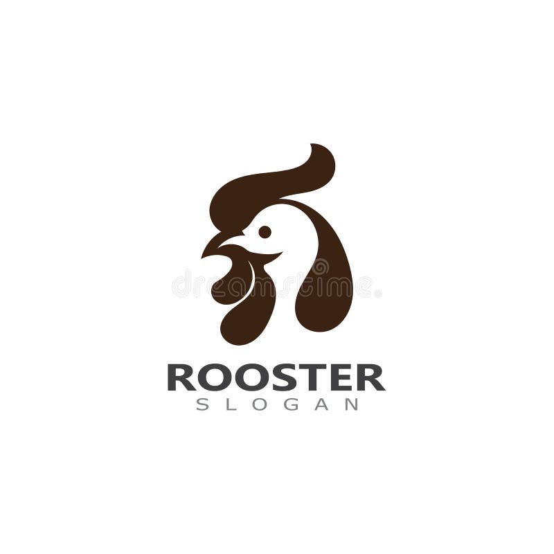 Vector Rooster Head Logo of Animal Design Template Stock Illustration ...