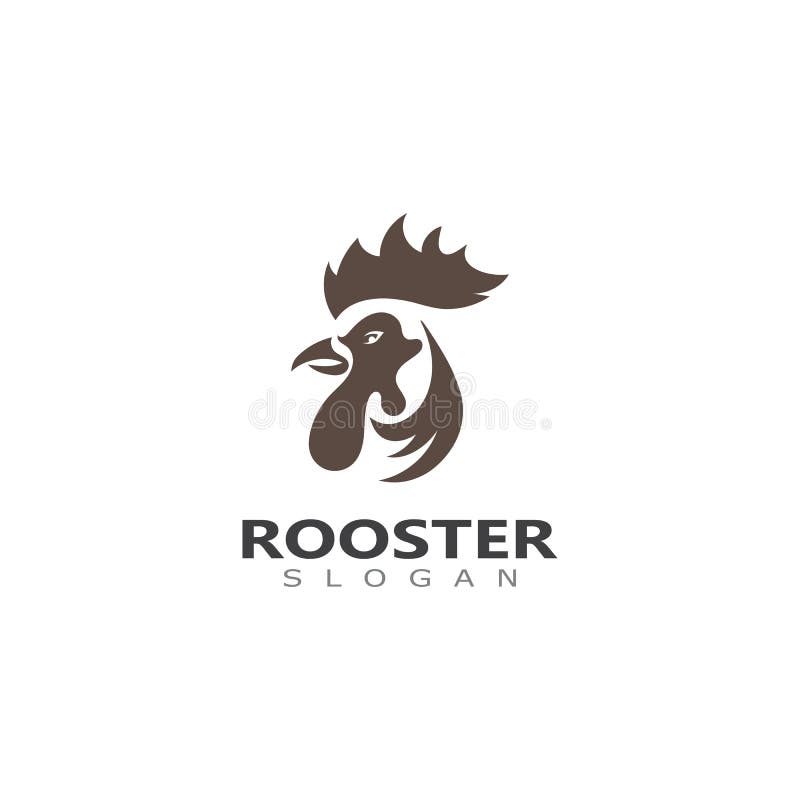 Vector Rooster Head Logo of Animal Design Template Stock Illustration ...