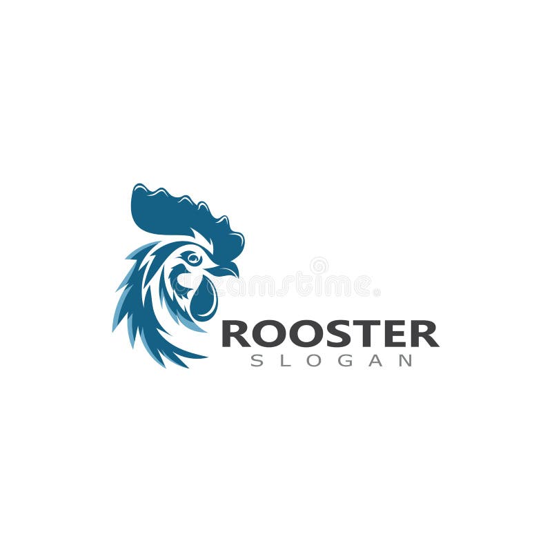 Vector Rooster Head Logo of Animal Design Template Stock Illustration ...