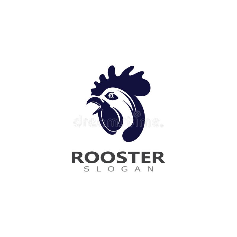 Vector Rooster Head Logo of Animal Design Template Stock Illustration ...
