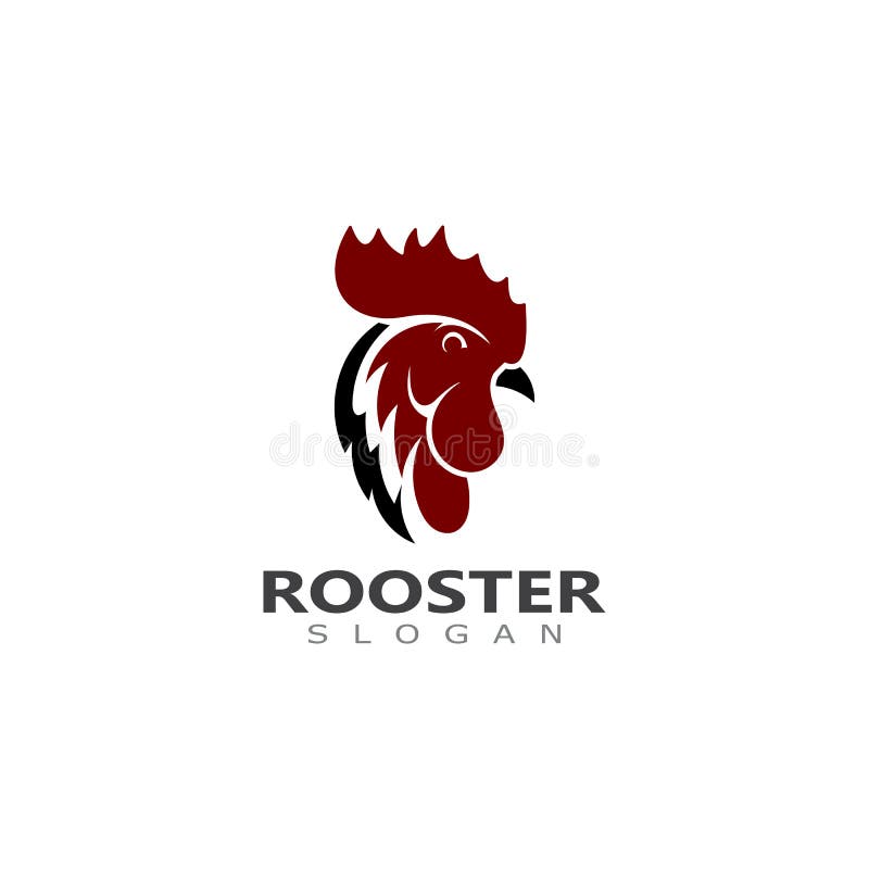 Vector Rooster Head Logo of Animal Design Template Stock Illustration ...