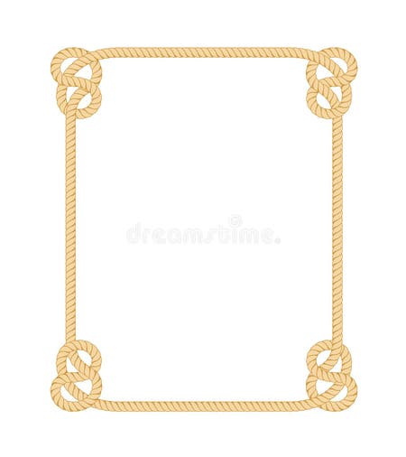 Rope Border stock vector. Illustration of roping, outline - 30296673