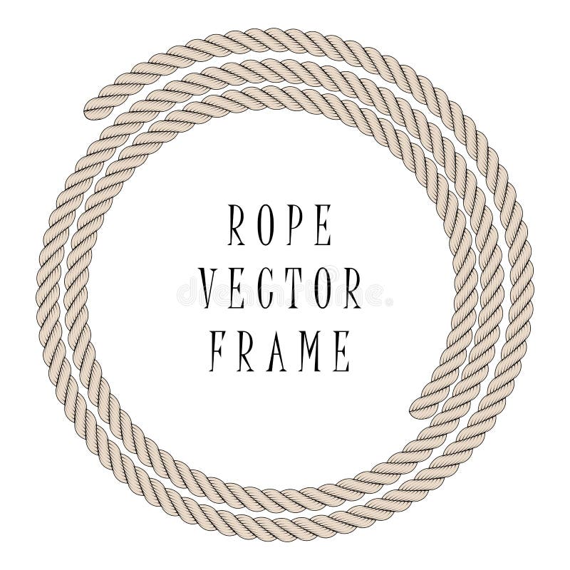 Vector Rope Frames. stock vector. Illustration of tied - 2412516
