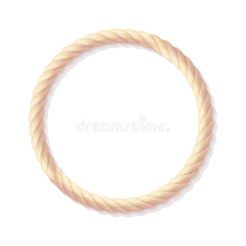 Realistic Rope Frame Round Stock Illustrations – 547 Realistic Rope ...