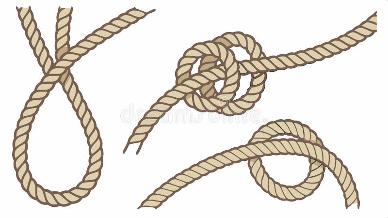 Rope Knot Illustrations, Nautical Element Design Vector Design ...