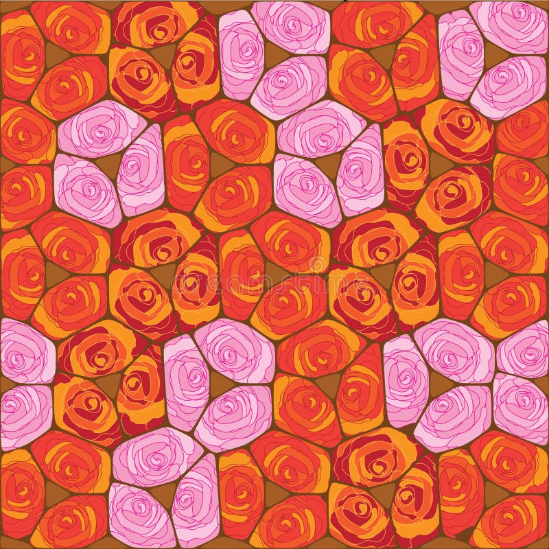 Vector Rose on an Abstract Background Stock Vector - Illustration of ...