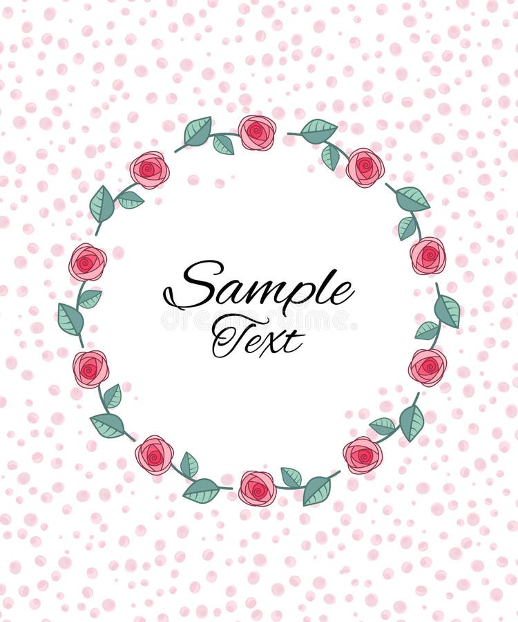 Vector of roses frame stock vector. Illustration of beautiful - 137738503