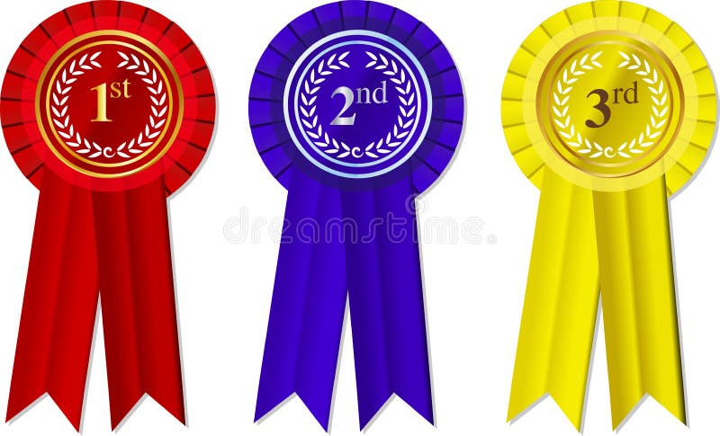 Vector Rosettes And Ribbons Stock Image - Image: 13221751