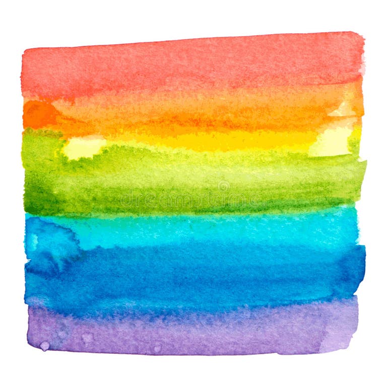 Vector Rainbow Paint Texture Isolated Stock Vector - Illustration of ...