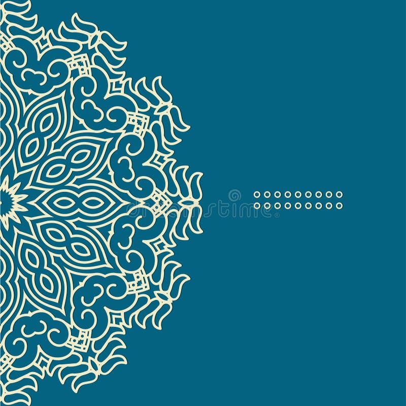 Vector Round Decorative Design Element Stock Vector - Illustration of ...