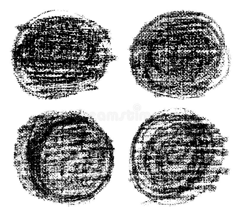 Vector Black Round Design Elements on the Chalkboard Stock Vector ...