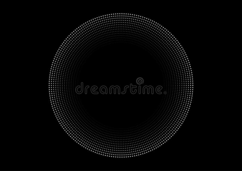 Vector Round Dot Pattern Frame and Background with Gradation Effect and ...